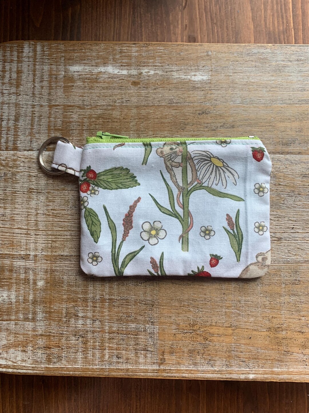Mouse Coin Purse Cottagecore Keychain Bag Coin Purse Strawberry ...
