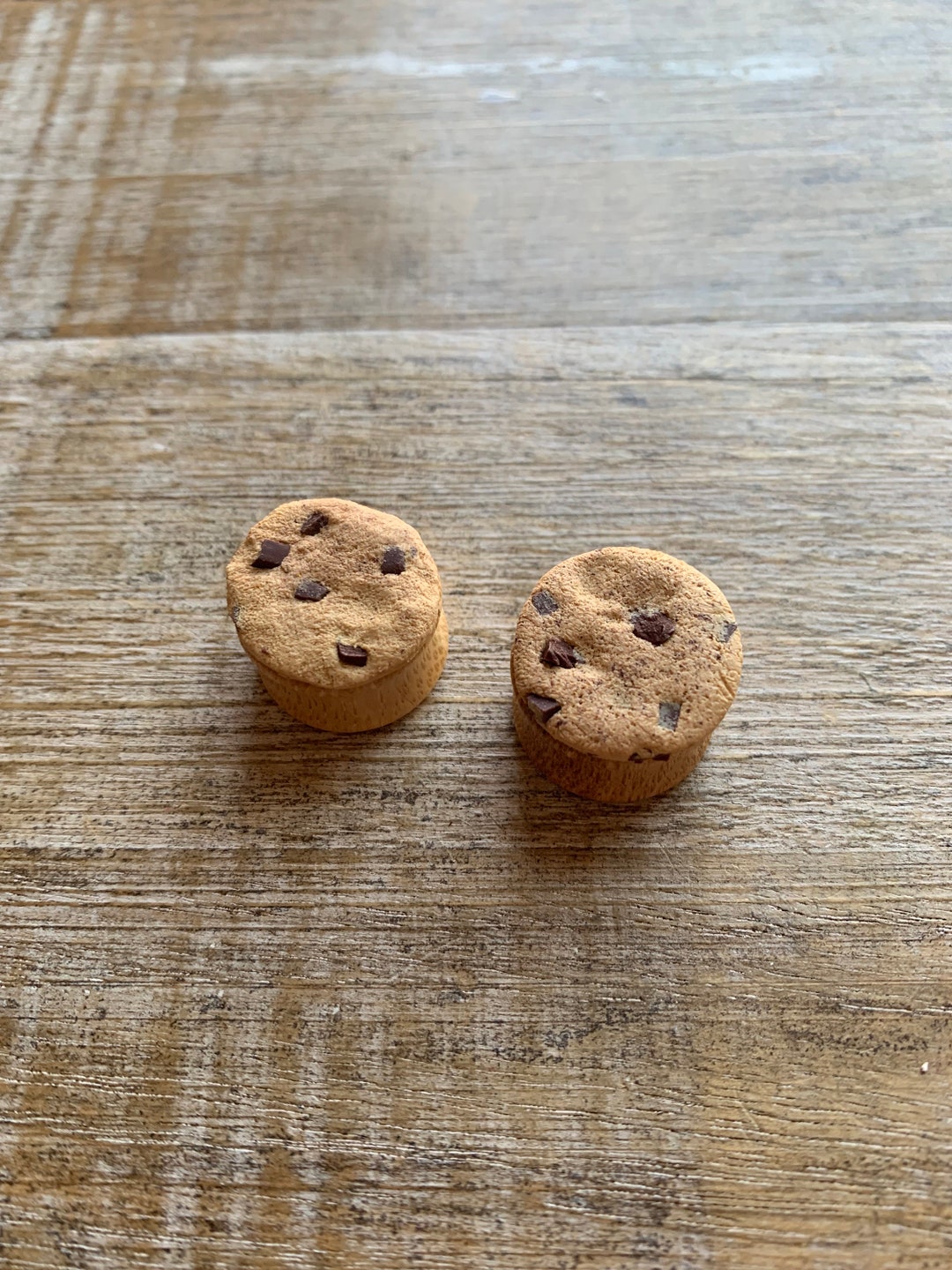 Chocolate Chip Cookie 18mm Plugs Chocolate Chip Cookie Gauges Cookie ...