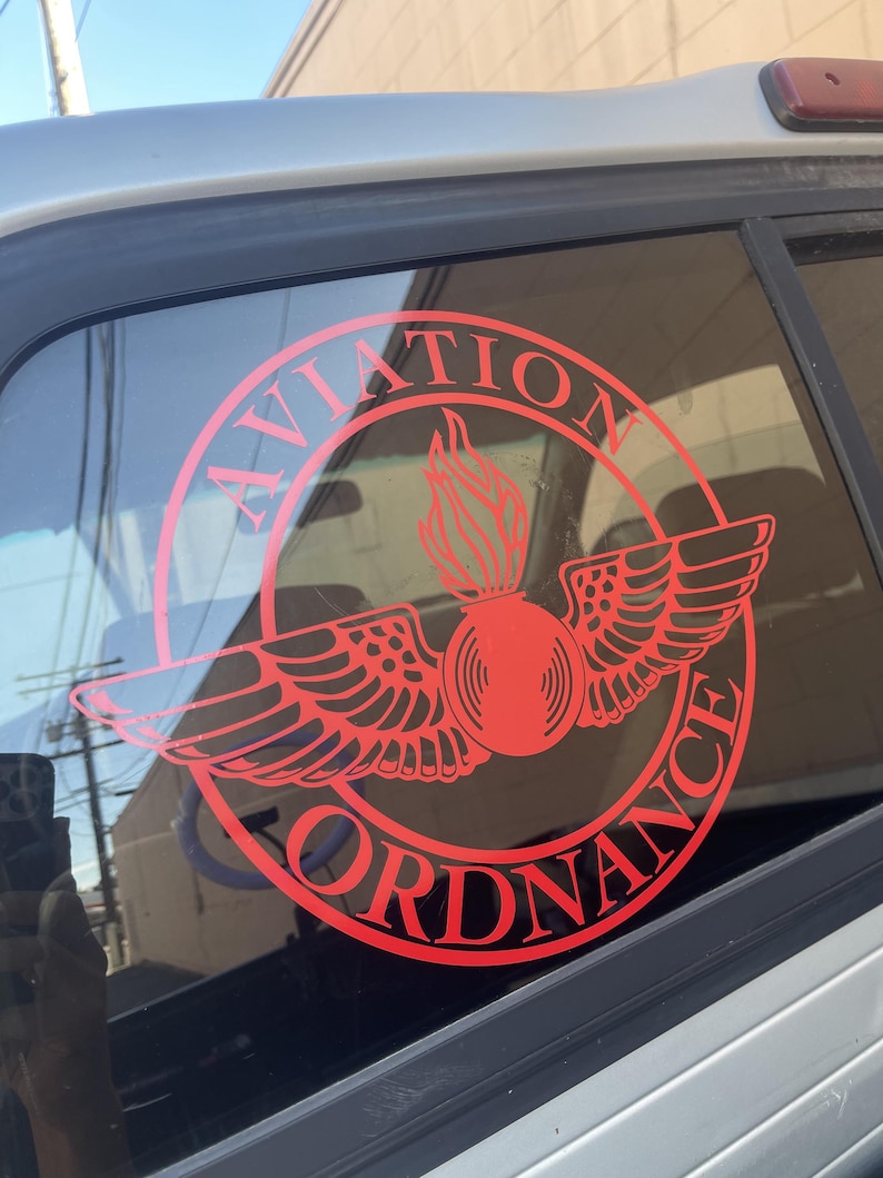 Vinyl Classic Aviation Ordnance Logo Sticker - Etsy