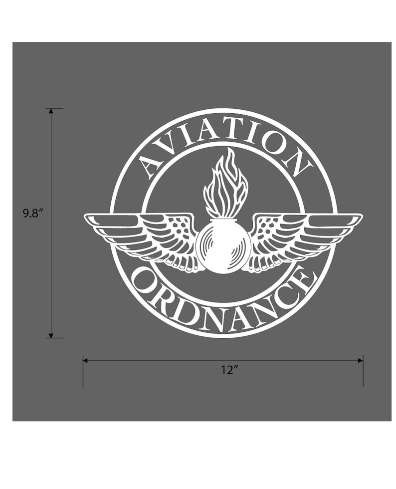 Vinyl Classic Aviation Ordnance Logo Sticker - Etsy