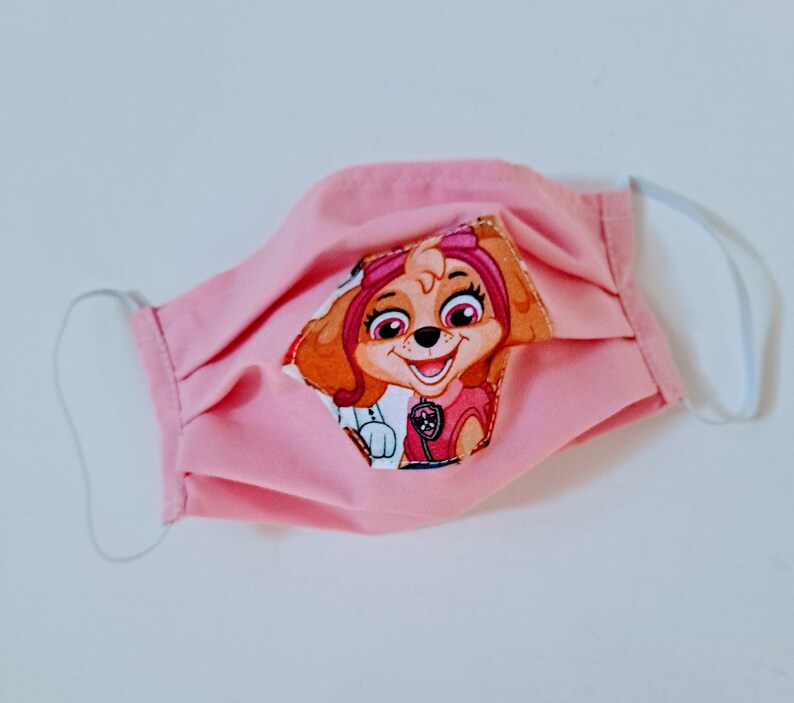 2 Paw Patrol Face Masks Marshall Chase Skye Rocky Rubble - Etsy
