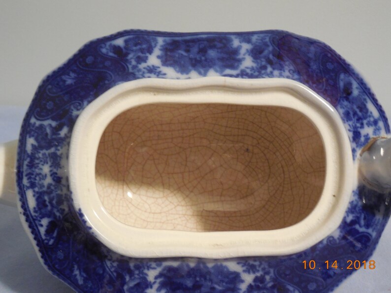 NON PARIEL Flow Blue Teapot by Burgess and Leigh - Etsy