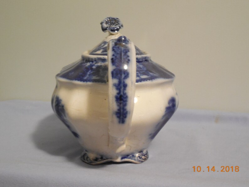 NON PARIEL Flow Blue Teapot by Burgess and Leigh - Etsy