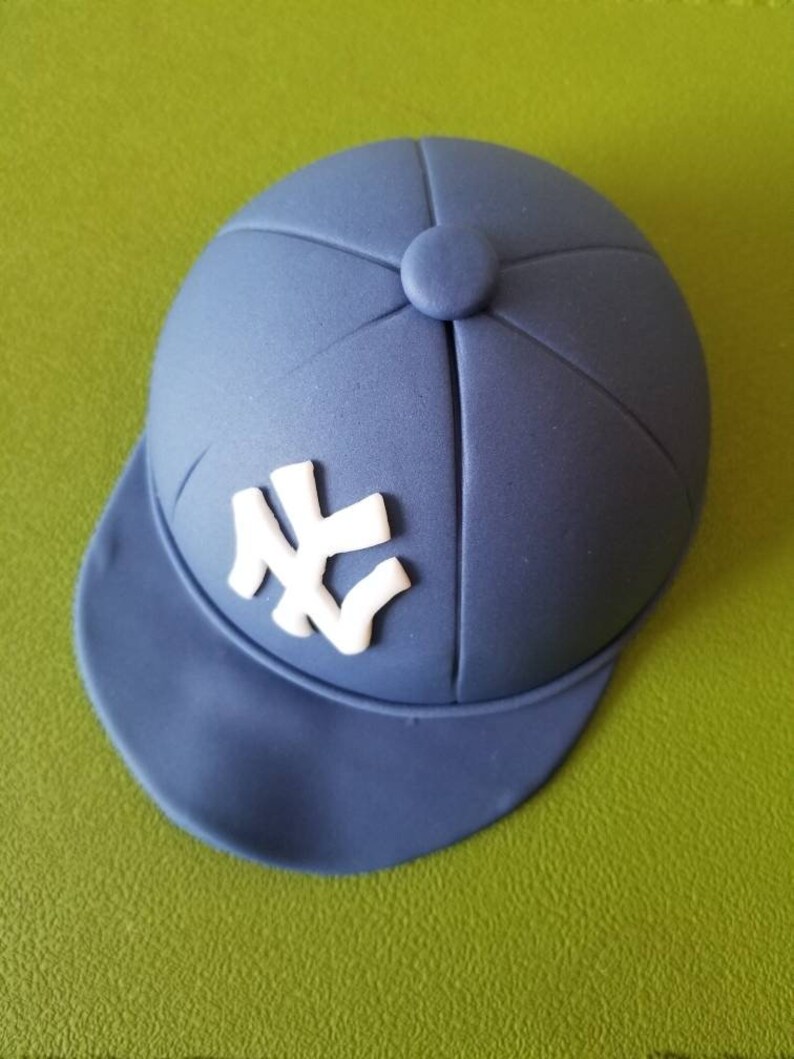 Edible Baseball Cap Cake Topper - Etsy