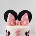 Edible Fondant Bow and Gold Ears Cake Topper - Etsy