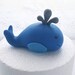 Whale Fondant Cake Topper, Baby Whale Fondant Topper - Etsy