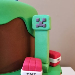 Minecraft Fondant Edible Cake Topper Set - Etsy