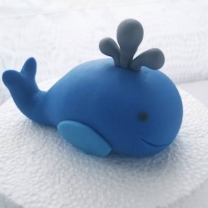 Whale Fondant Cake Topper, Baby Whale Fondant Topper - Etsy