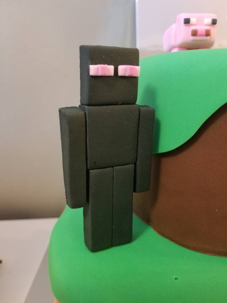 Minecraft Fondant Edible Cake Topper Set - Etsy