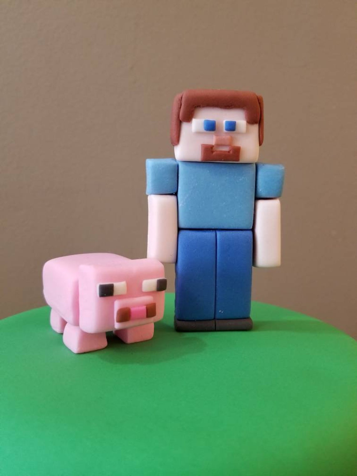 Minecraft Fondant Edible Cake Topper Set - Etsy UK