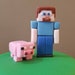 Minecraft Fondant Edible Cake Topper Set - Etsy