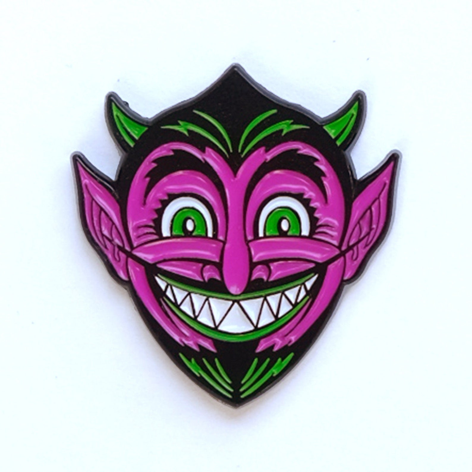 Devil Halloween Hooligan Enamel Pin - Etsy