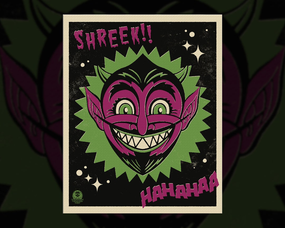 Halloween Hooligan Devil Poster - Etsy