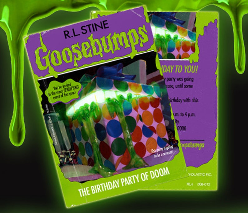 Goosebumps Birthday Party Invite Digital File Only | Etsy