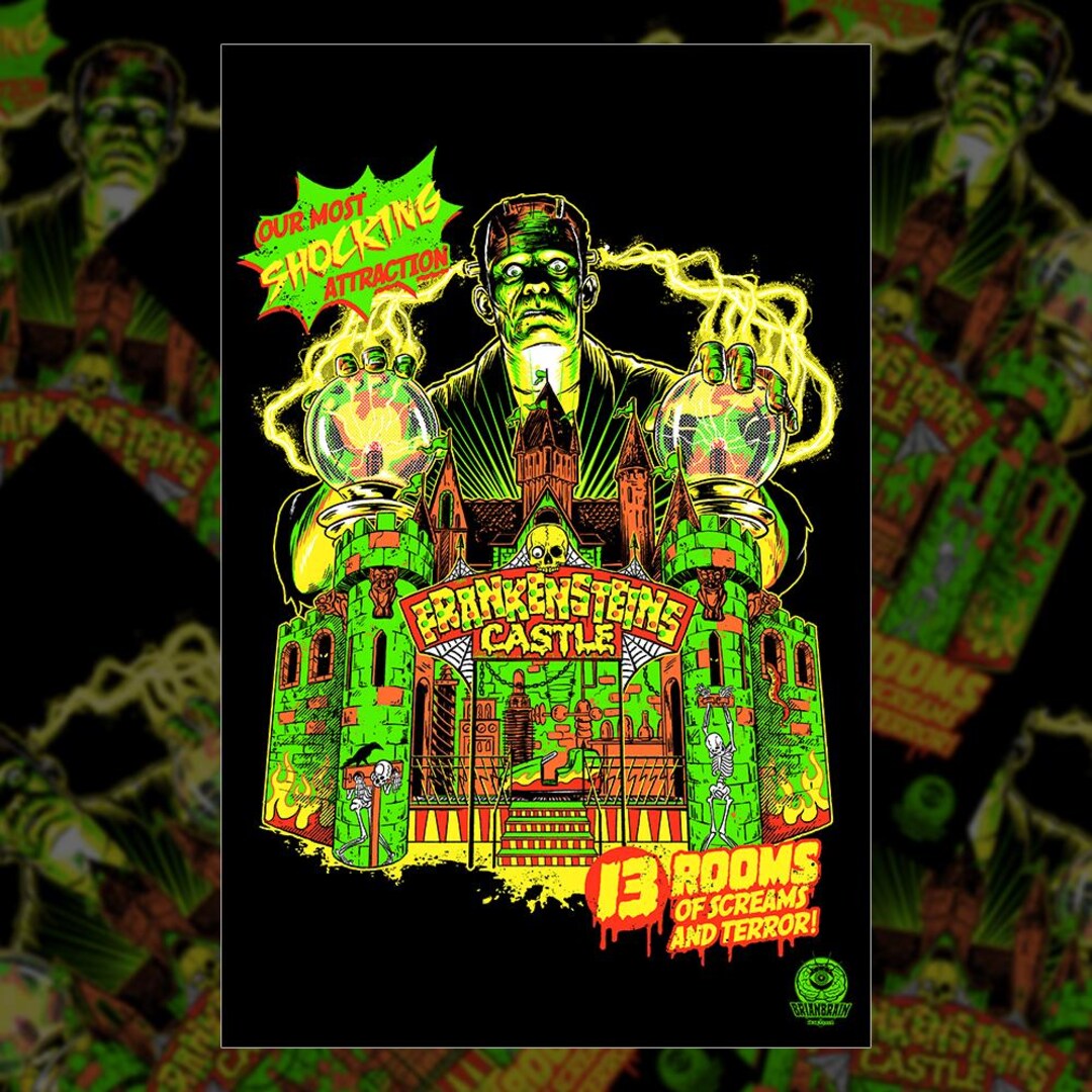 Frankensteins Castle Poster - Etsy