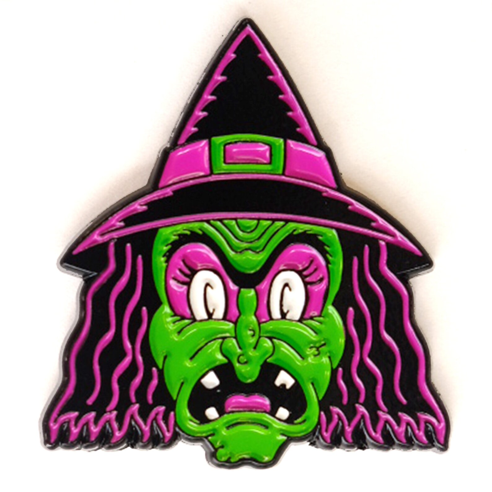 Witch Halloween Hooligan Enamel Pin - Etsy