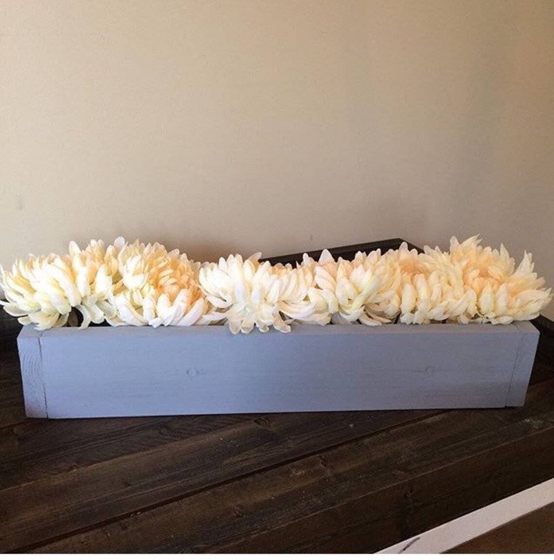 Rustic Wooden Planter Box - Etsy