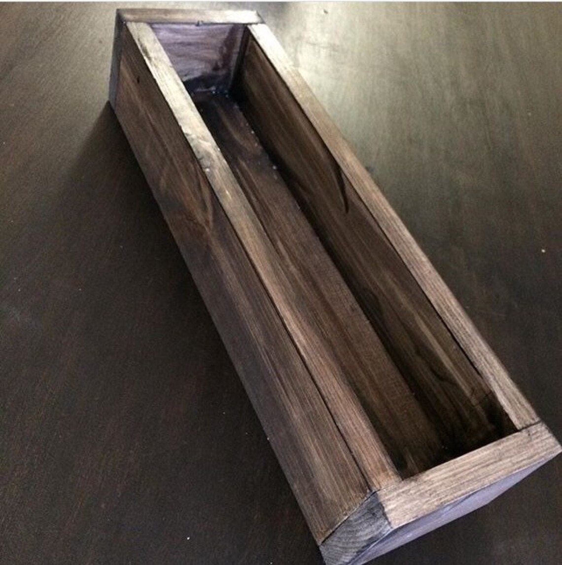Rustic Wooden Planter Box - Etsy