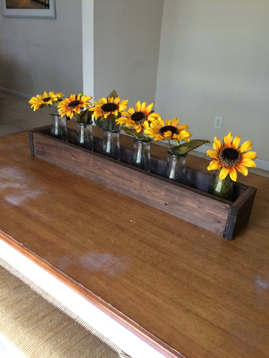 Rustic Wooden Planter Box - Etsy