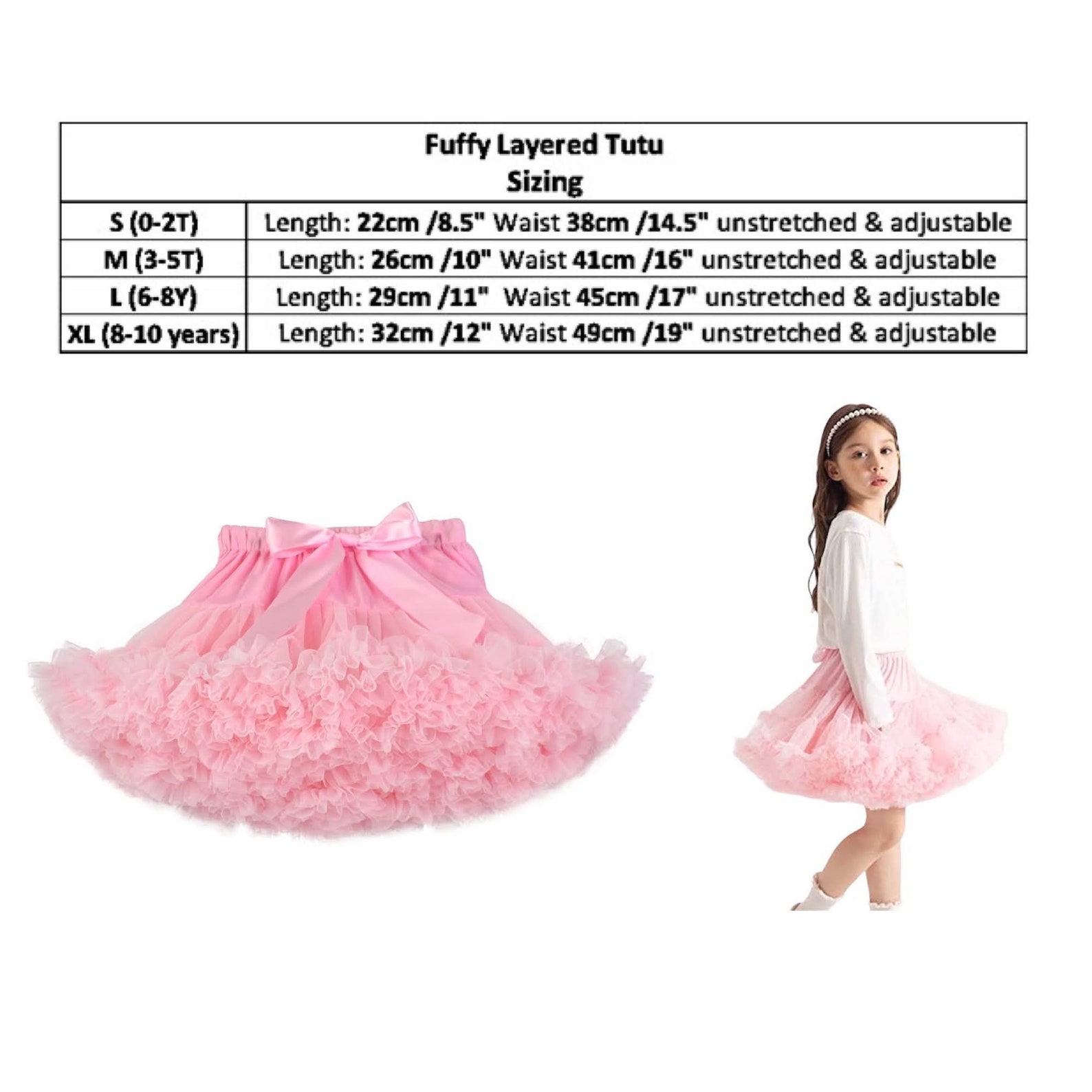 Pink Tutu | Fluffy Tutu for Girls | Birthday Tutu | Pink Chiffon Tutu ...