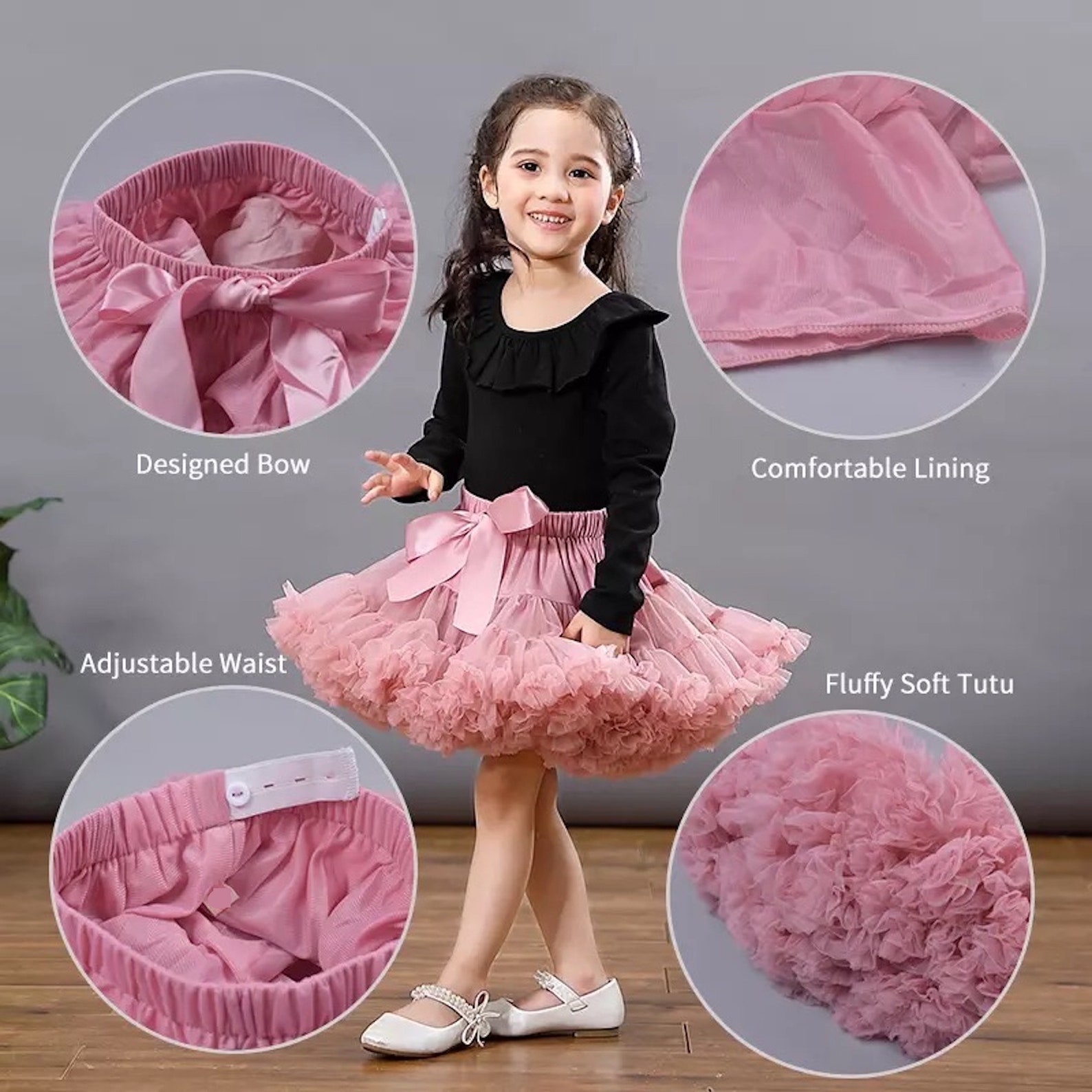 Pink Tutu | Fluffy Tutu for Girls | Birthday Tutu | Pink Chiffon Tutu ...