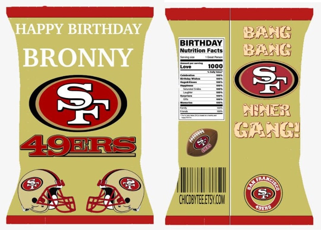 San Francisco 49ers CHIP BAG - Etsy