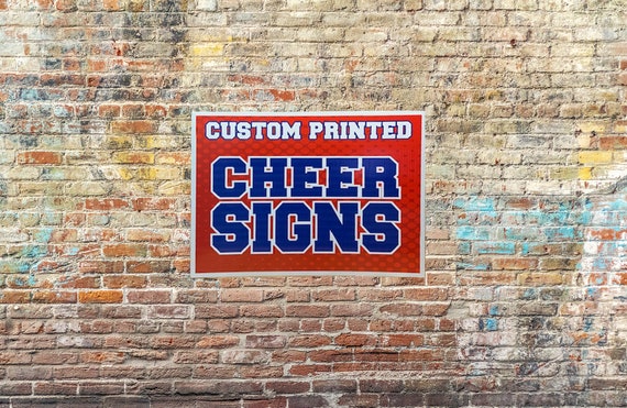 Cheer Team Competition Signs Coroplast | Etsy