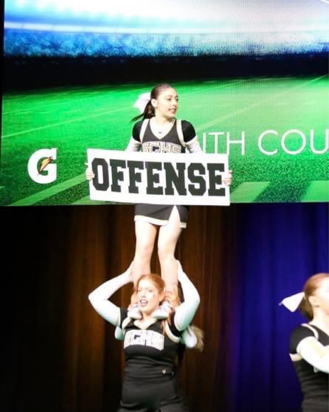 Offense/defense PVC Cheer Sign - Etsy