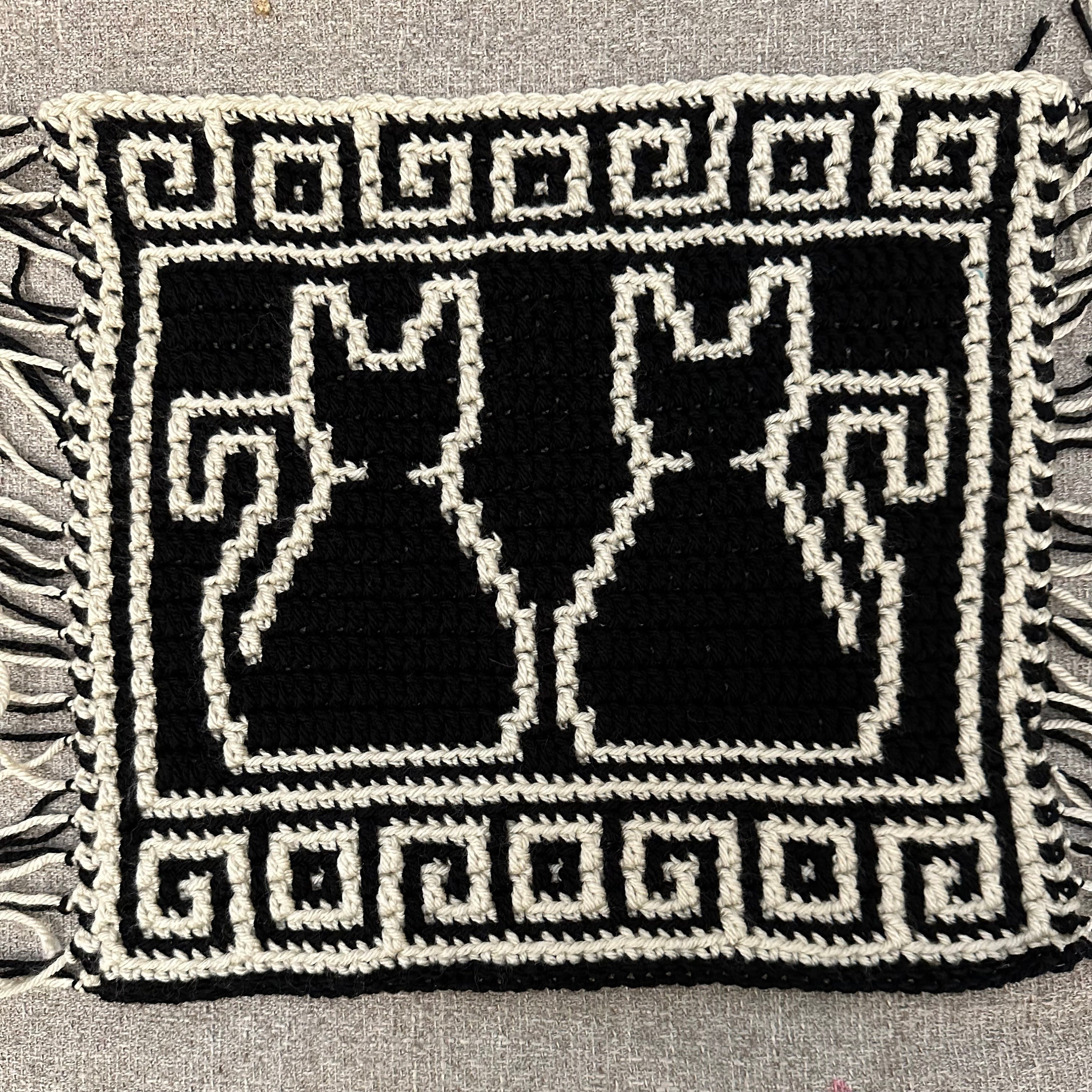Pair of Cats Motif Overlay Mosaic Crochet Chart and Written Pattern ...