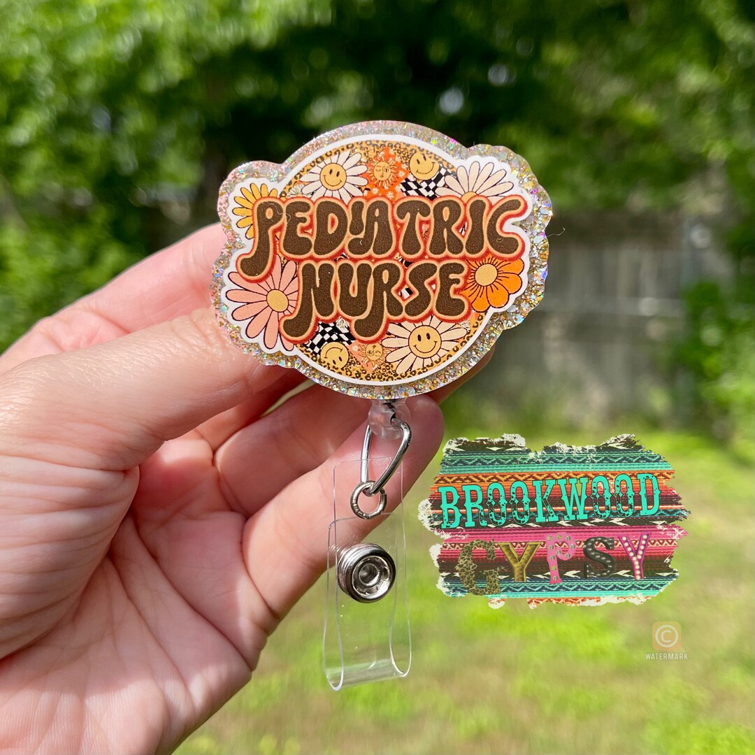 PEDS Nurse Badge Reel,pediatric Nurse Badge Reel,pediatrics Badge Reel ...