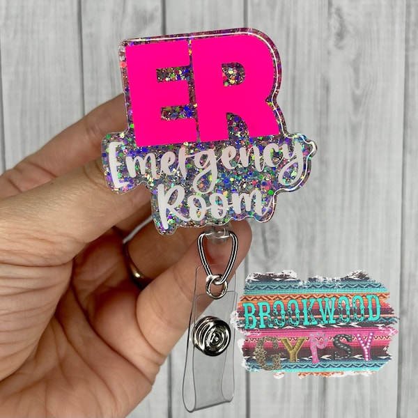 Er Nurse Badge Reel - Etsy