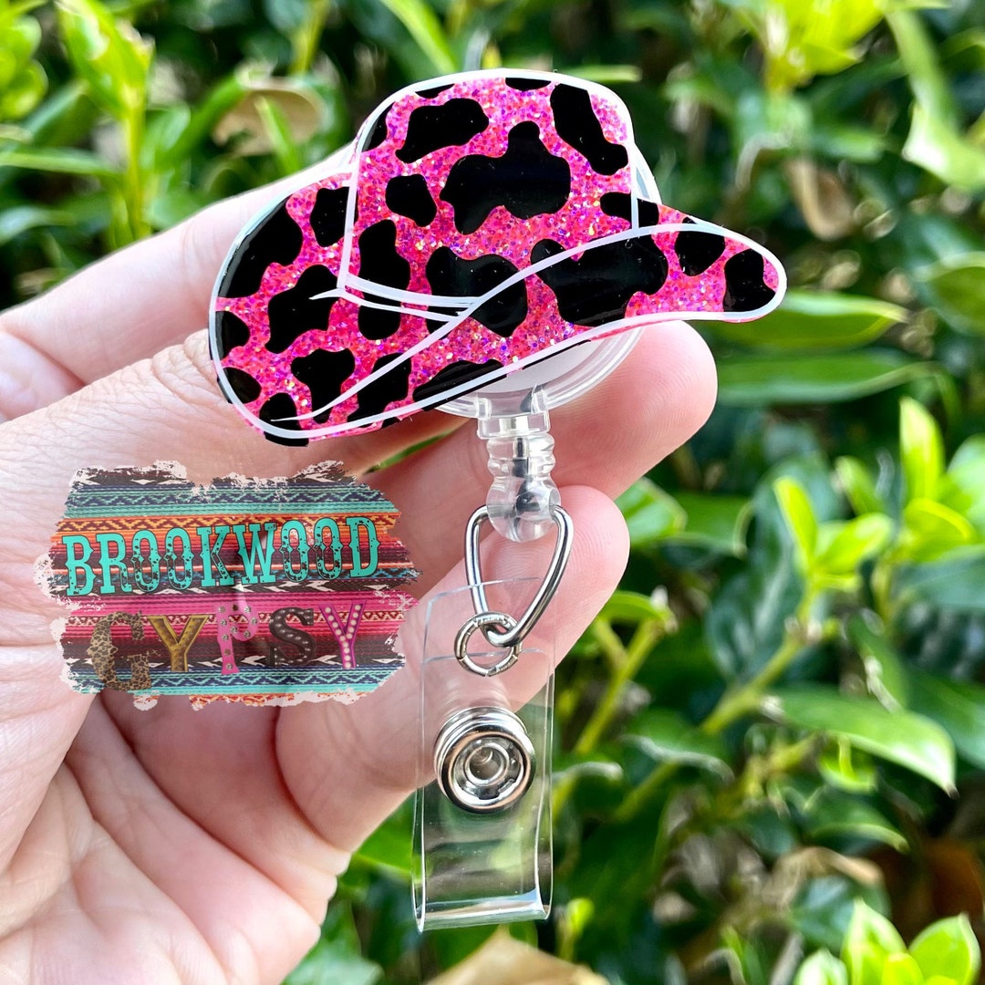 Western Badge Reel,nurses Badge Reel,cowboy Hat Badge Reel,medical ...