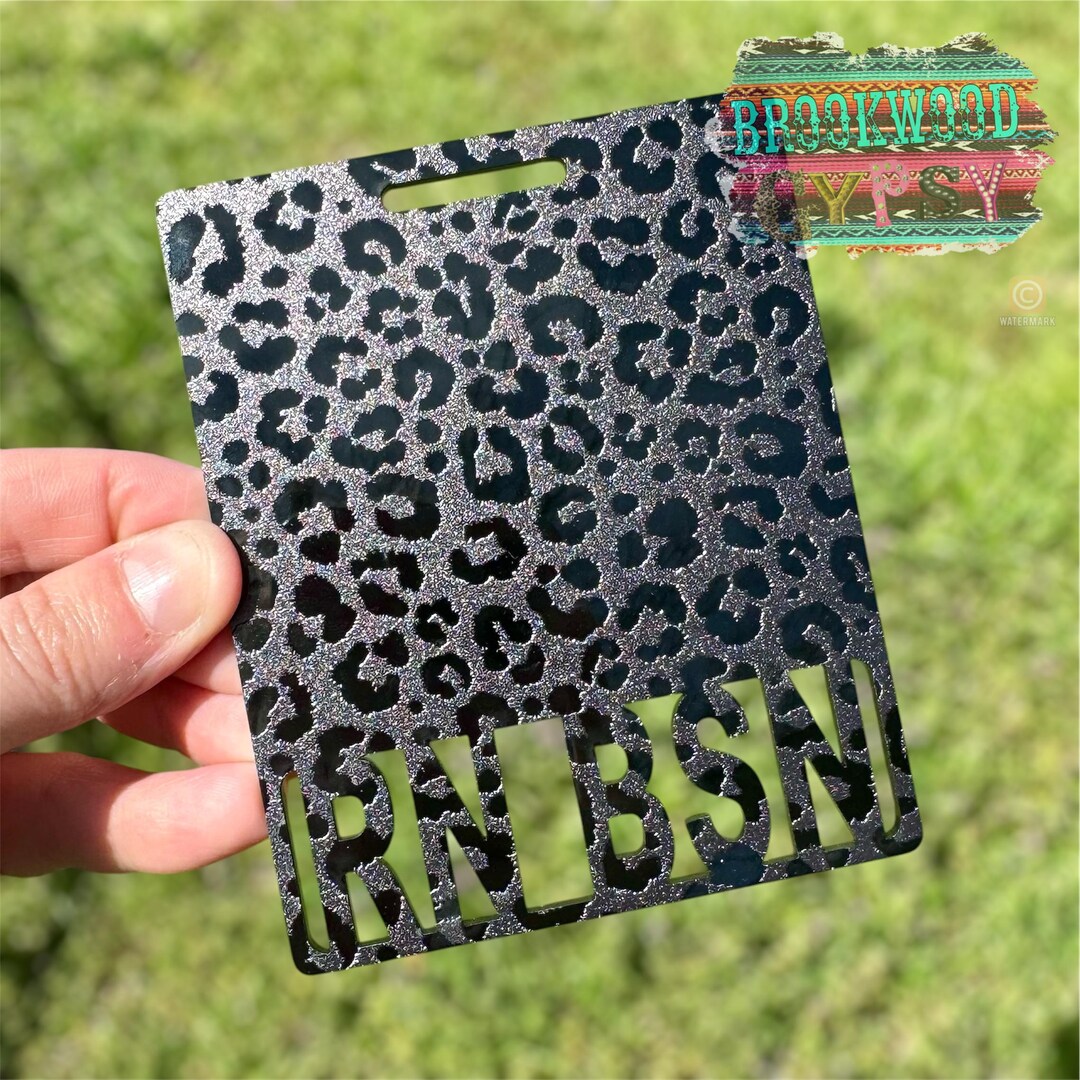 Leopard Print Badge Buddy,acrylic Badge Buddy,badge Buddy,badge ...