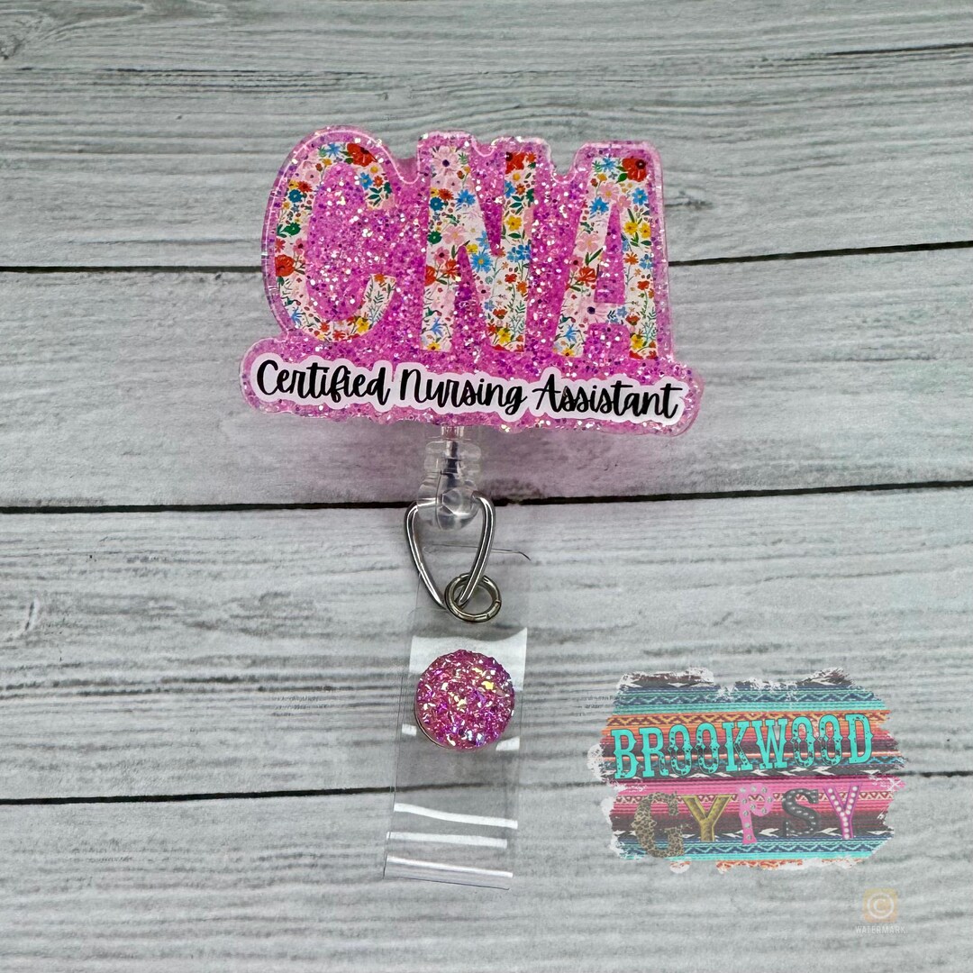 Certified Nursing Assistant Badge Reel,cna Badge Reel,medical Badge ...