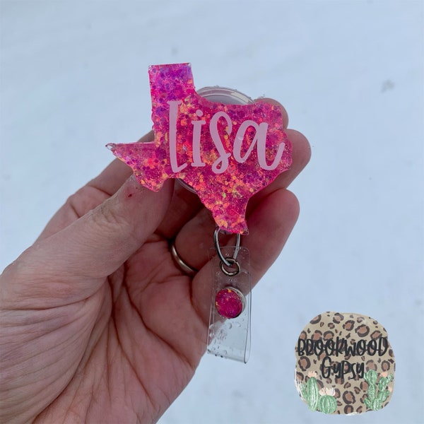 State of Texas Badge Holder - Etsy