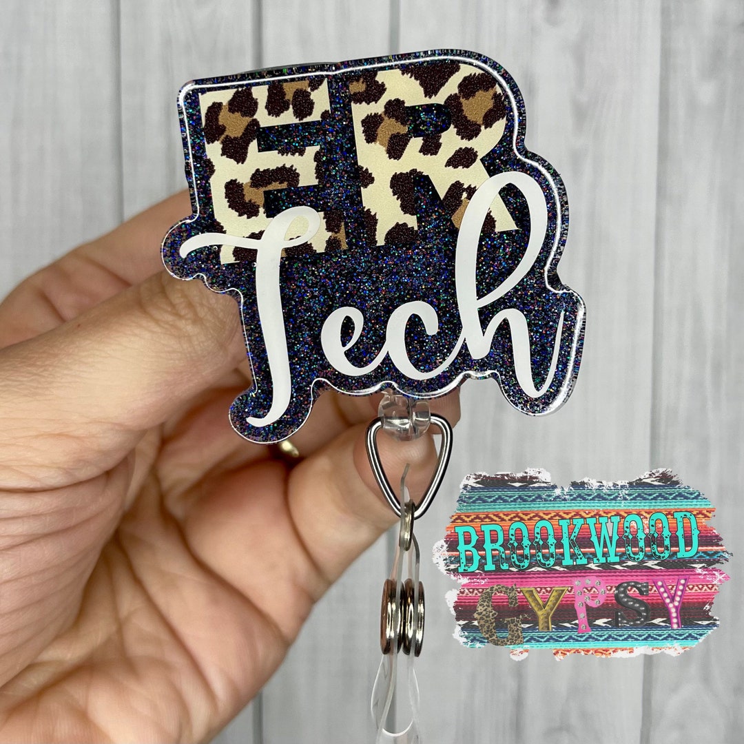 ER Tech Badge Reel,emergency Room Tech Badge Reel, Tech Badge Reel ...