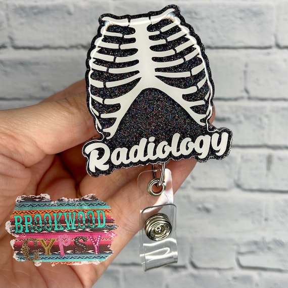 Skeleton Rib Cage Badge Reelholographicglitter Badge | Etsy