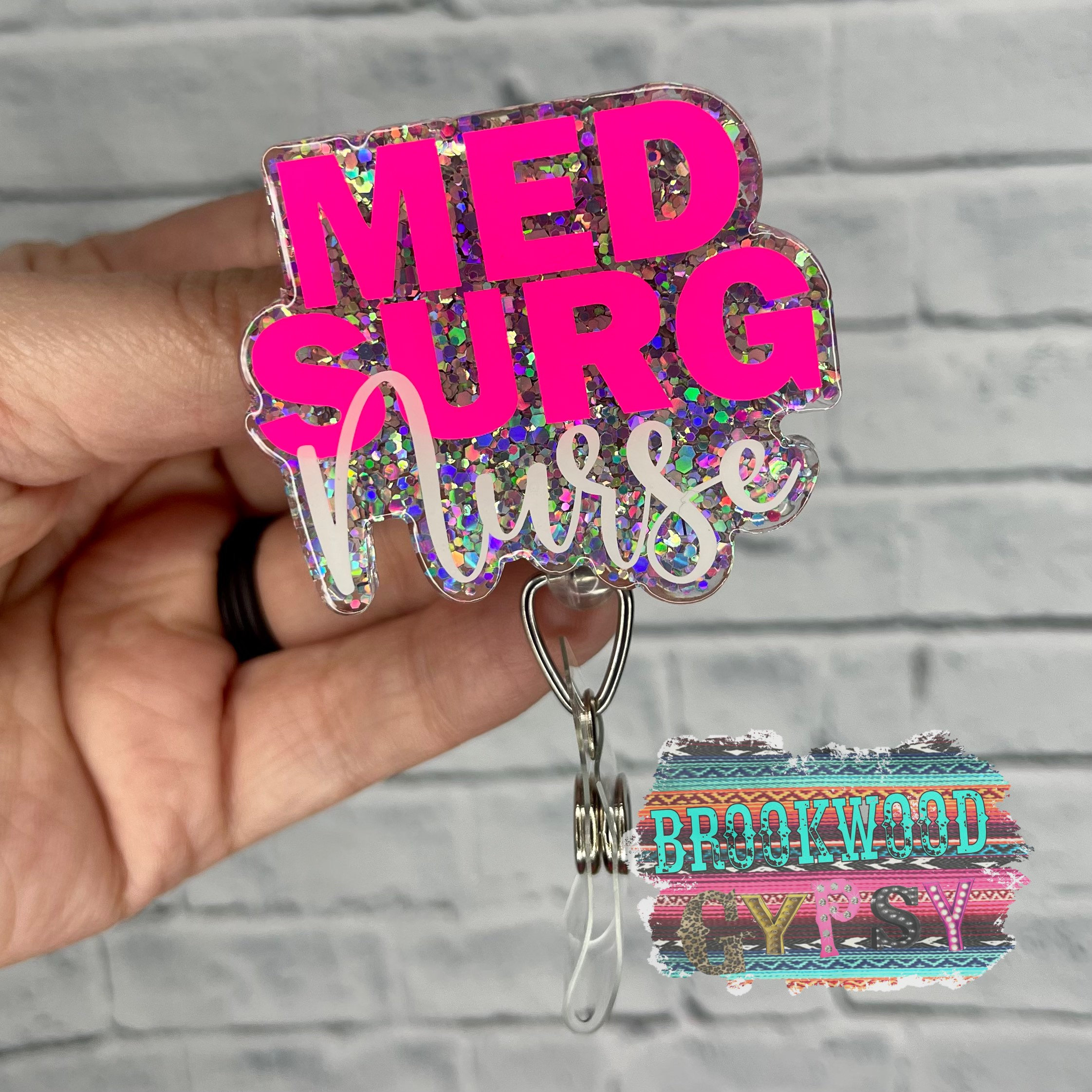 Med Surg Nurse Badge Reel Medical Badge Reel Nurses Badge - Etsy