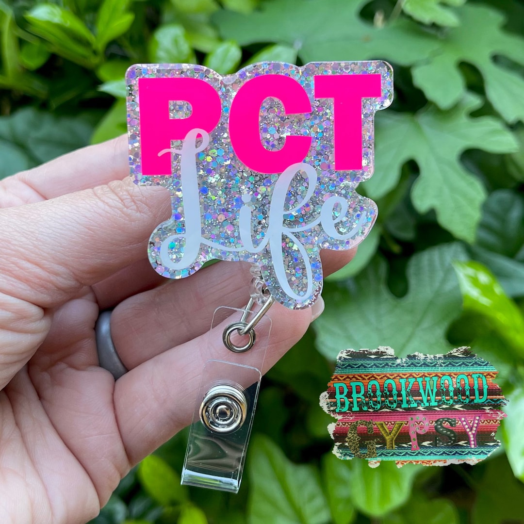 PCT Life Badge Reel,pct Badge Reel,patient Care Tech Badge Reel,patient ...