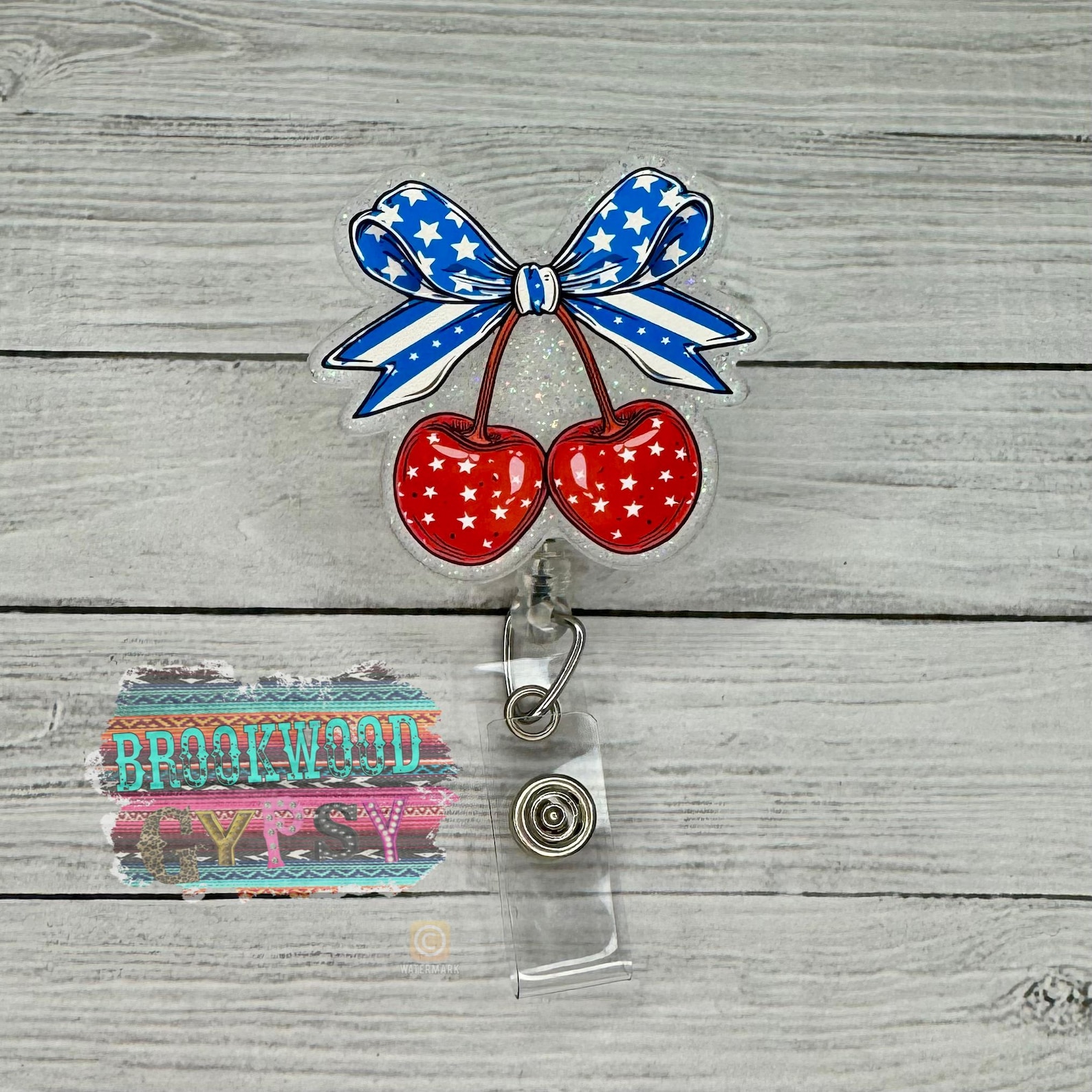 4th of July Badge Reel,nurses Badge Reel,holiday Badge Reel,cherry ...