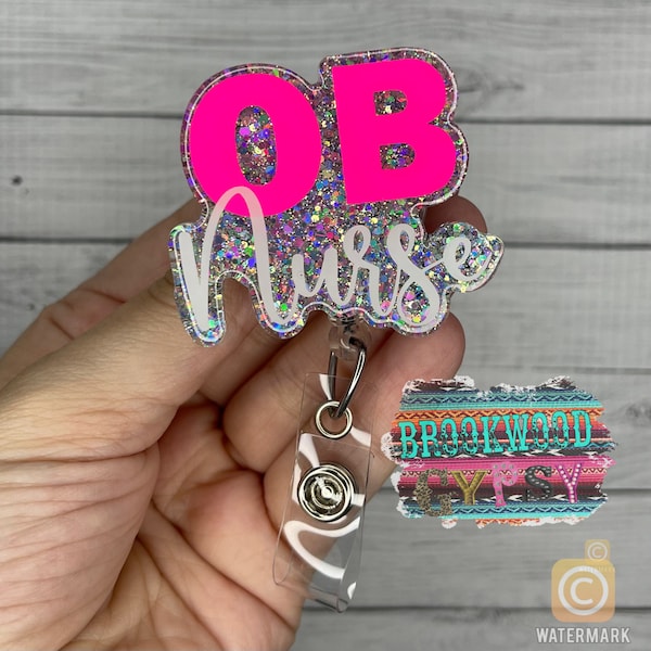 Ob Nurse Badge Reel - Etsy