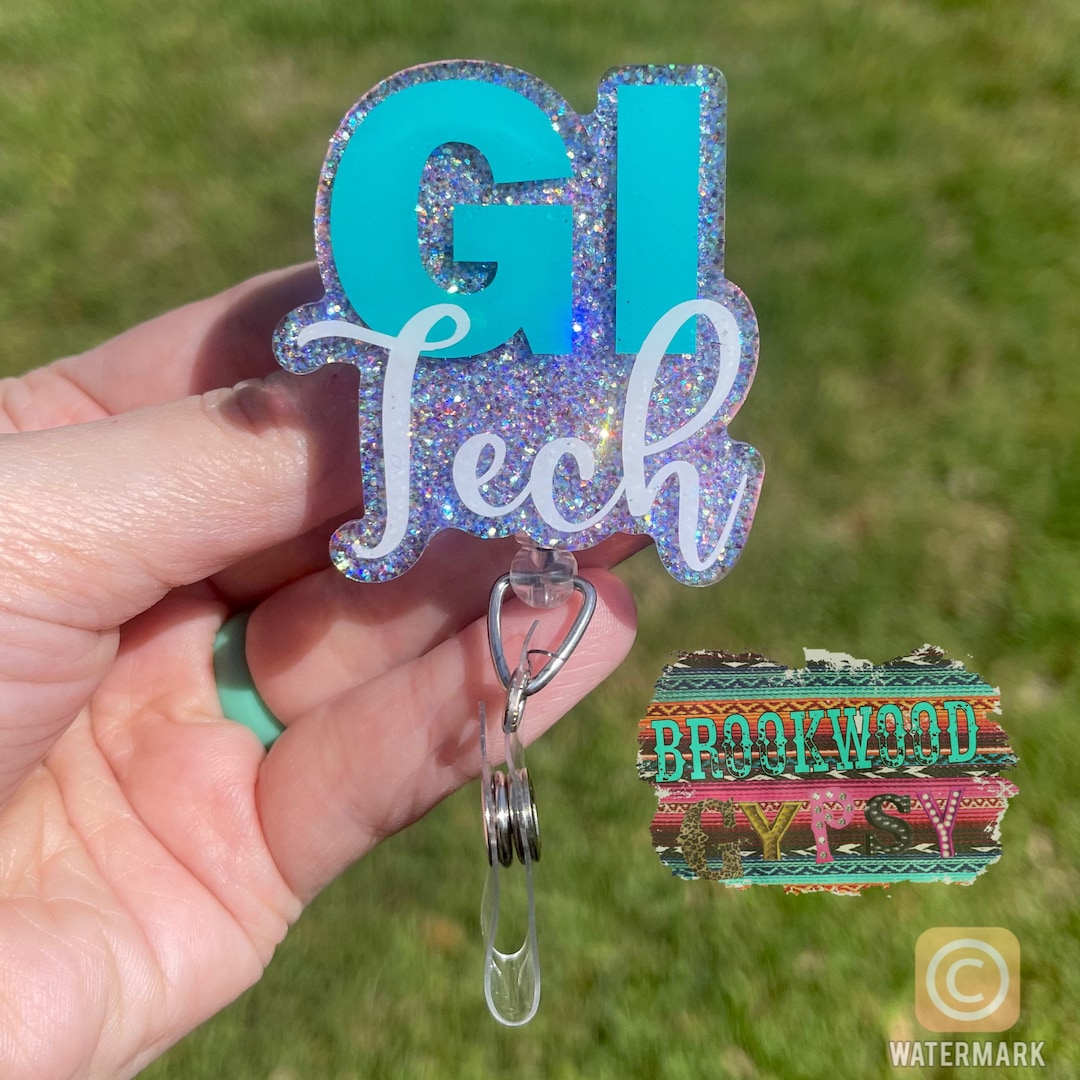 GI Tech Badge Reel,endoscopy Tech Badge Reel,gi Badge Reel ...