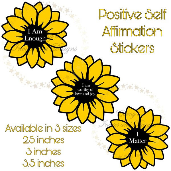 Sunflower Affirmations - Etsy