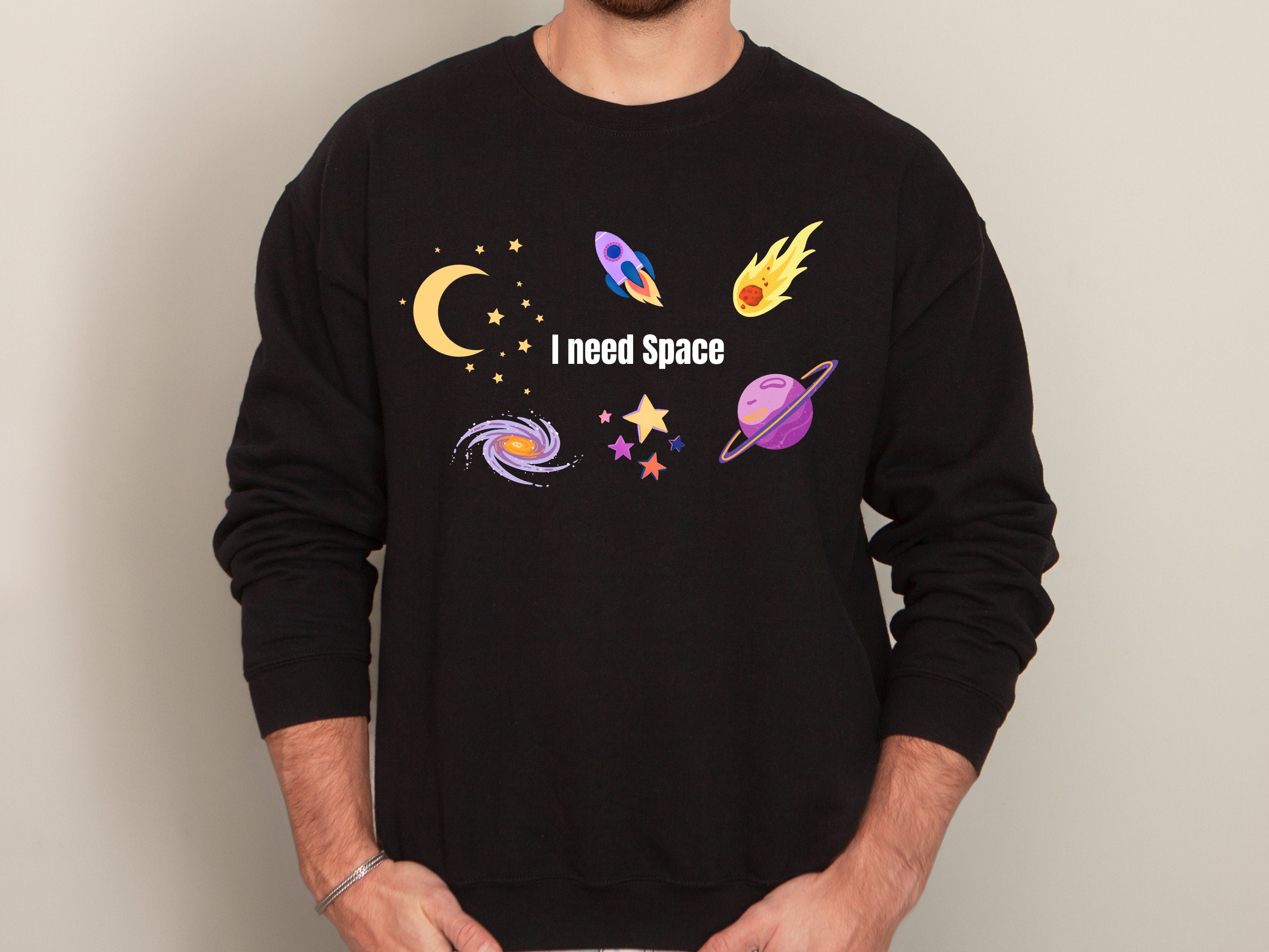 Space Crewneck, Space Hoodie, I Need Space Shirt, Cute Space Sweatshirt ...