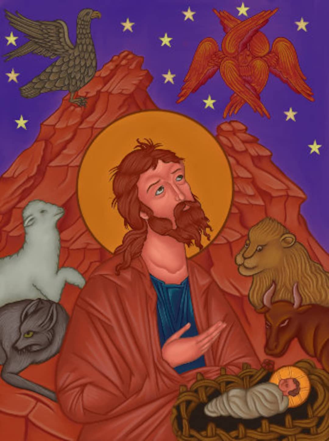 Prophet Isaiah Byzantine Icon - Etsy