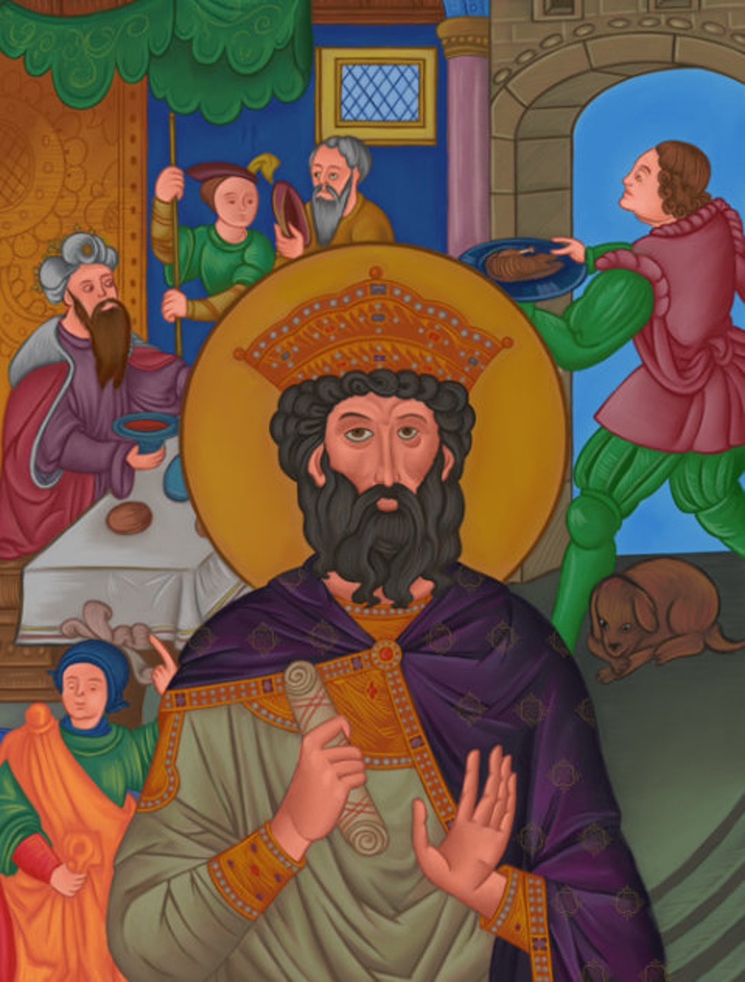 King Josiah and the Passover Icon - Etsy King Josiah and the Passover Icon - Etsy
