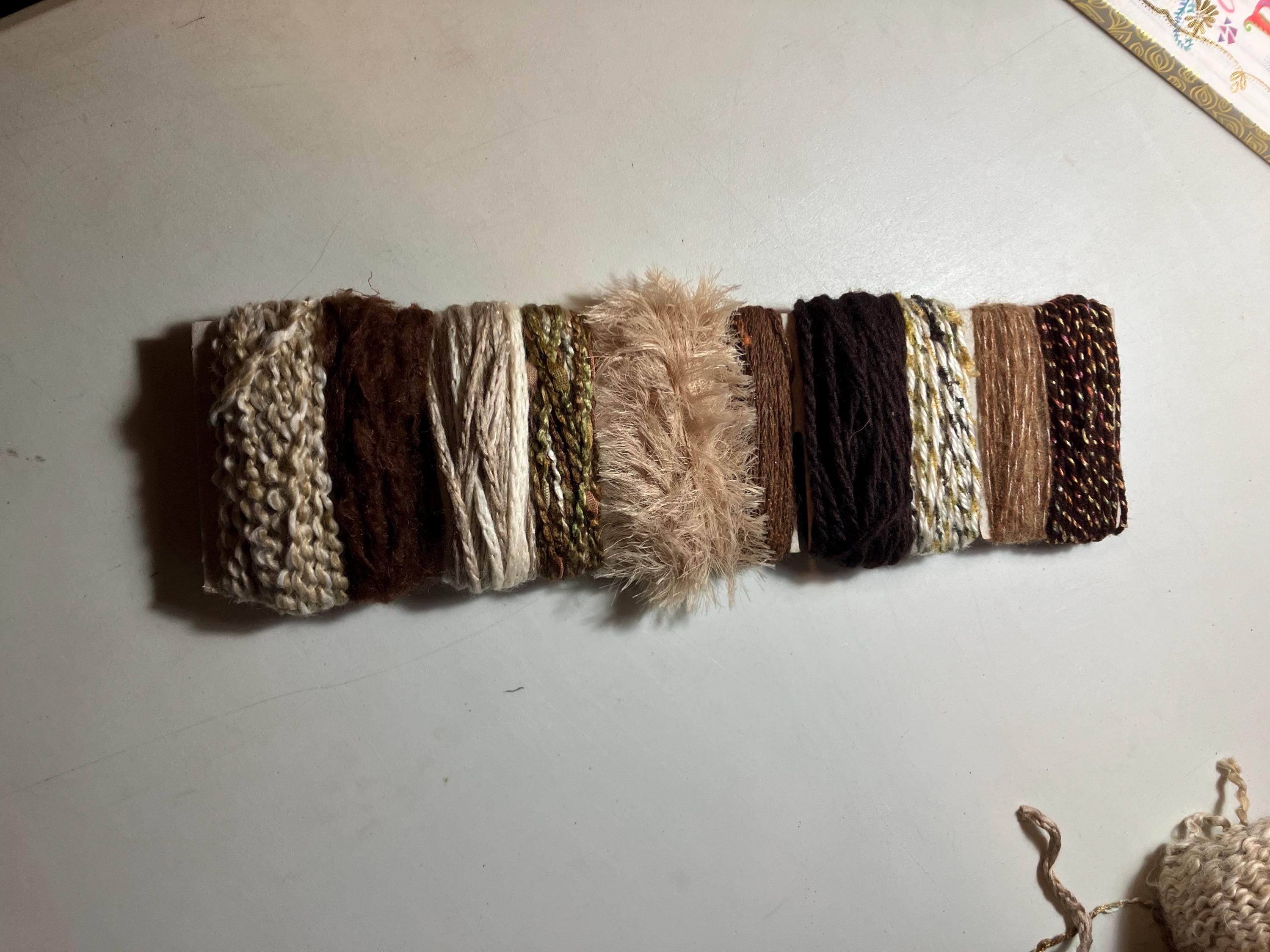 Textured Yarn Scrap Bundle, 100 Yards Total - Etsy