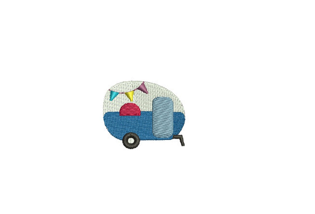 9 Sizes-mini Camper-machine Embroidery Design-instant Download - Etsy