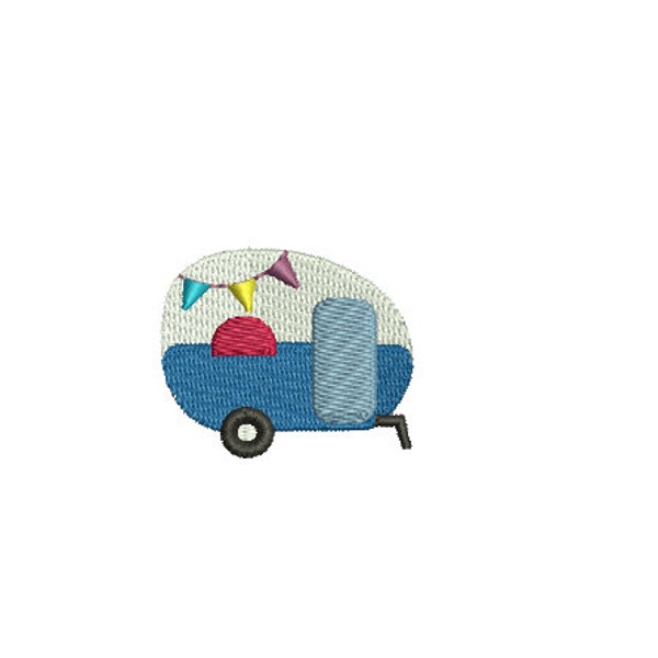 Mini Camper Embroidery Design - Etsy