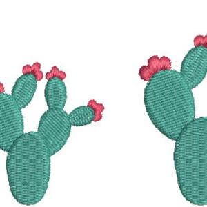 5 Sizes-mini Cactus--machine Embroidery Design Set--instant Download - Etsy
